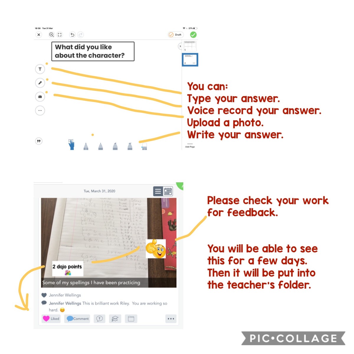 Seesaw Instructions Help – Worsbrough Common Primary School