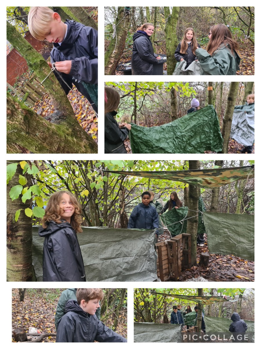 Year 6 dens, maps and compasses – Worsbrough Common Primary School